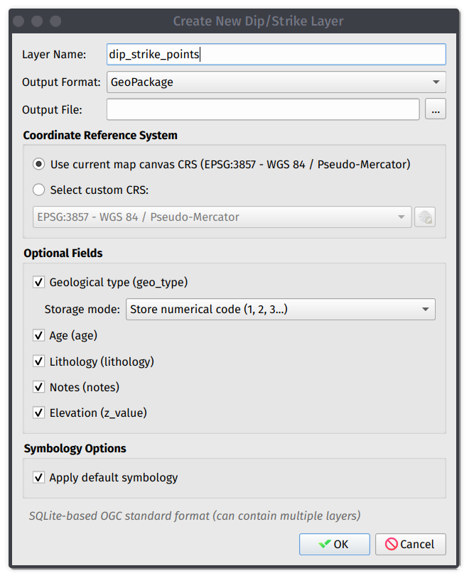 Layer Creation — Dip-Strike Tools 0.2.1-beta2 documentation